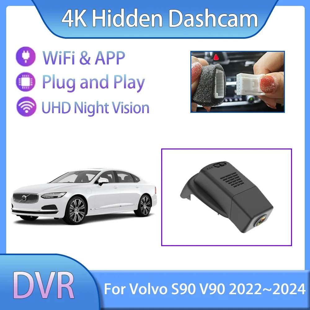 For-Volvo-S90-V90-XC60-2022-2023-2024-Plug-And-Play-Driving-Recorder ...