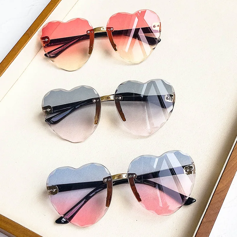 Gafas de sol con forma de corazón para niños y niñas, lentes de sol ...