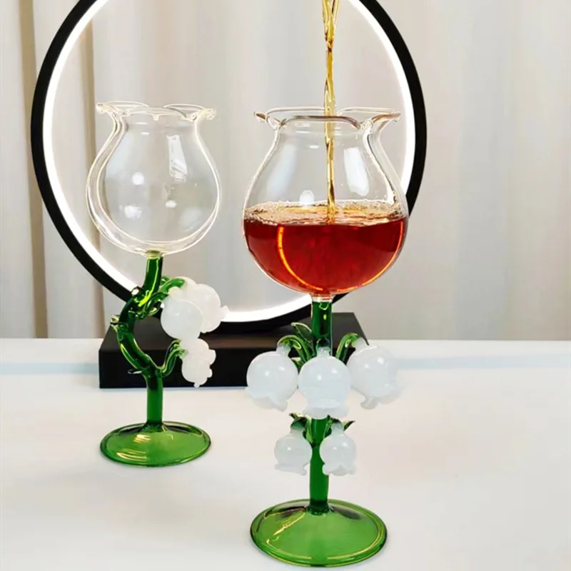 Creative Vintage Lily Of The Valley Goblet Japanese Handmade Linglan ...