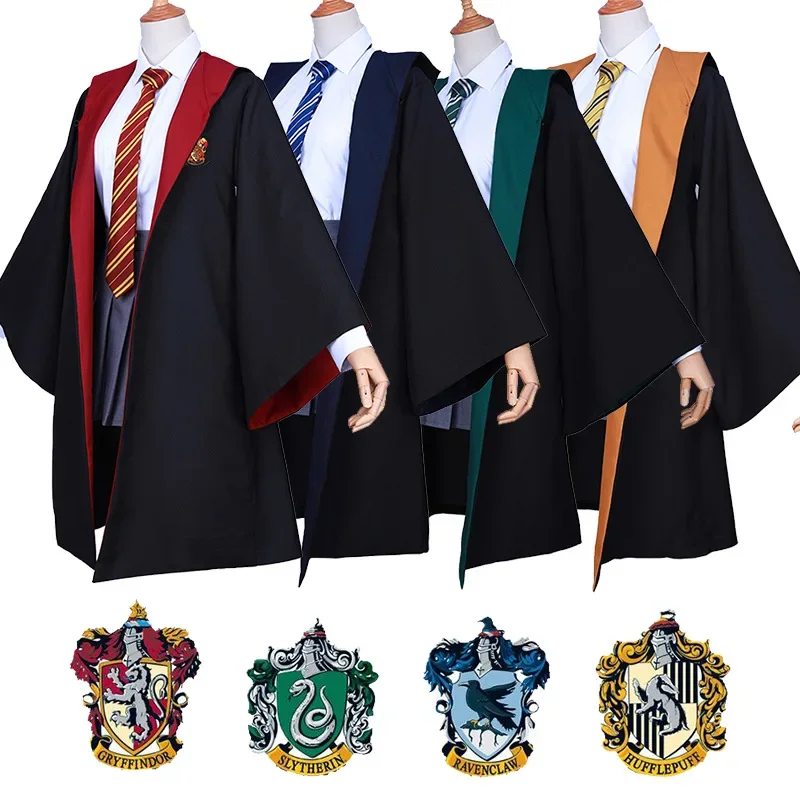 Adult-Children-Hogwarts-Costume-Magic-Robe-Harryy-Potter-Cosplay ...