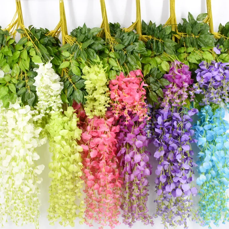 12pcs-set-Wedding-Decoration-Flower-Artificial-Wisteria-Bean-Flower ...