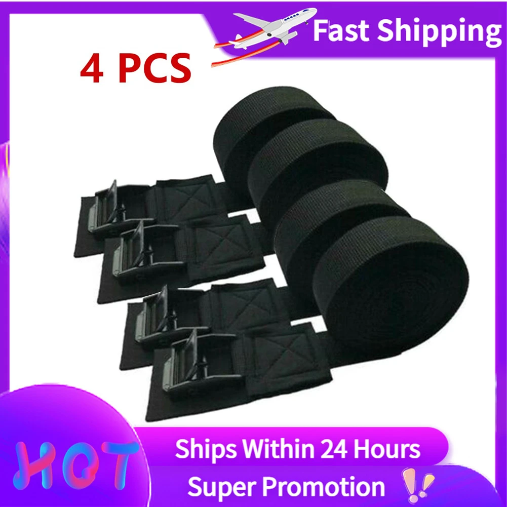 4PCS Car Roof Rack Tie Down Straps Buckle Luggage Kayak Cam Board ...