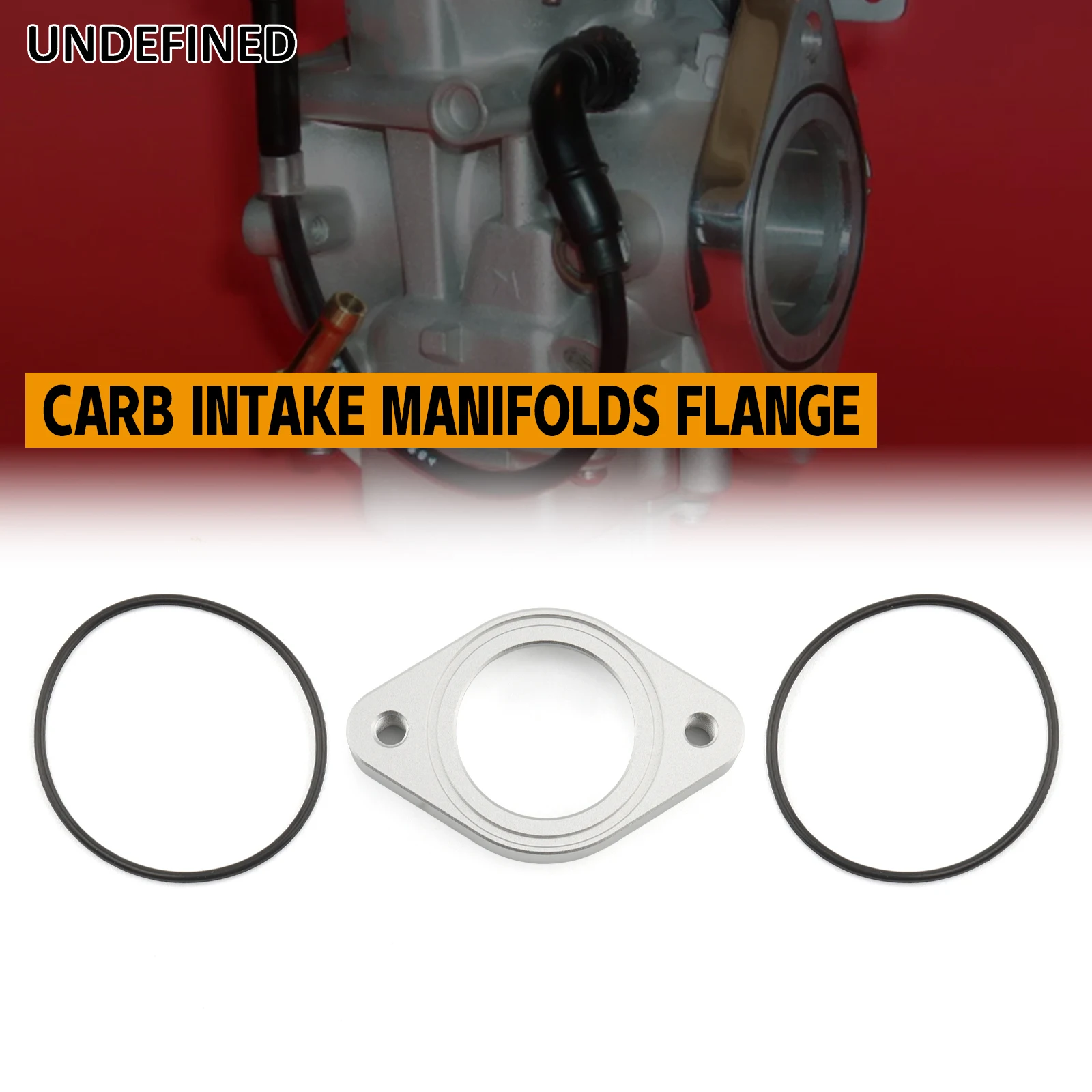 Motorcycle Aluminum Carburetor Intake Manifolds Adapter Flange CV40MM ...
