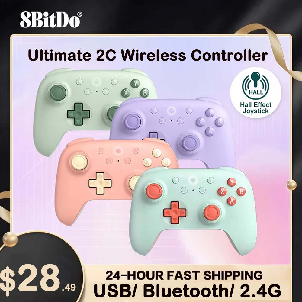 8BitDo-Ultimate-2C-Wireless-Gaming-Controller-para-PC-Steam-Deck ...
