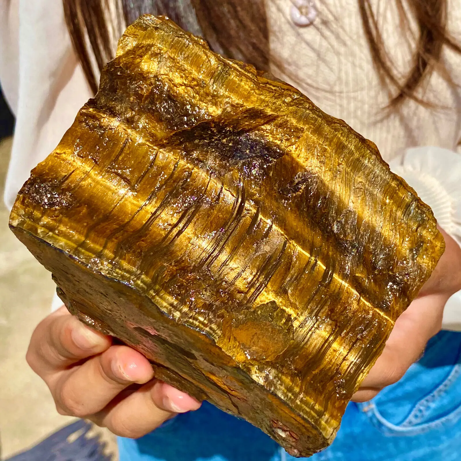 1pcNatural-Tiger-Eye-Raw-Stone-Rough-Quartz-Crystal-Reiki-Healing-Rock ...