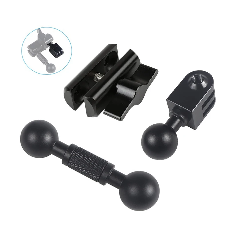 17mm-Ball-Head-Mount-with-1-4-Screw-Male-Female-Adapter-for-Gopro-Hero ...