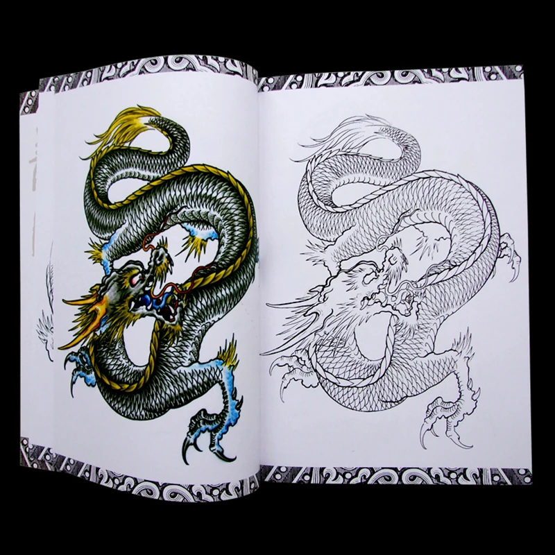 Colorful Japanese Dragon Tattoo