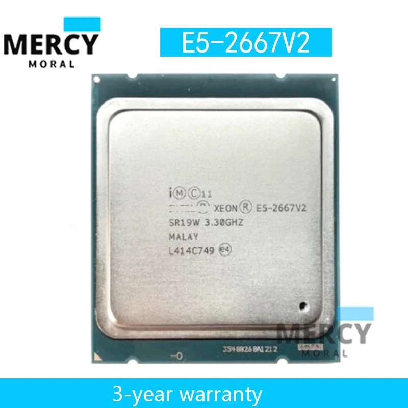 E5-2667V2 For INTEL XEON E5 2667V2 SR19W CPU 8 Core 3.3GHz 25M 130W ...