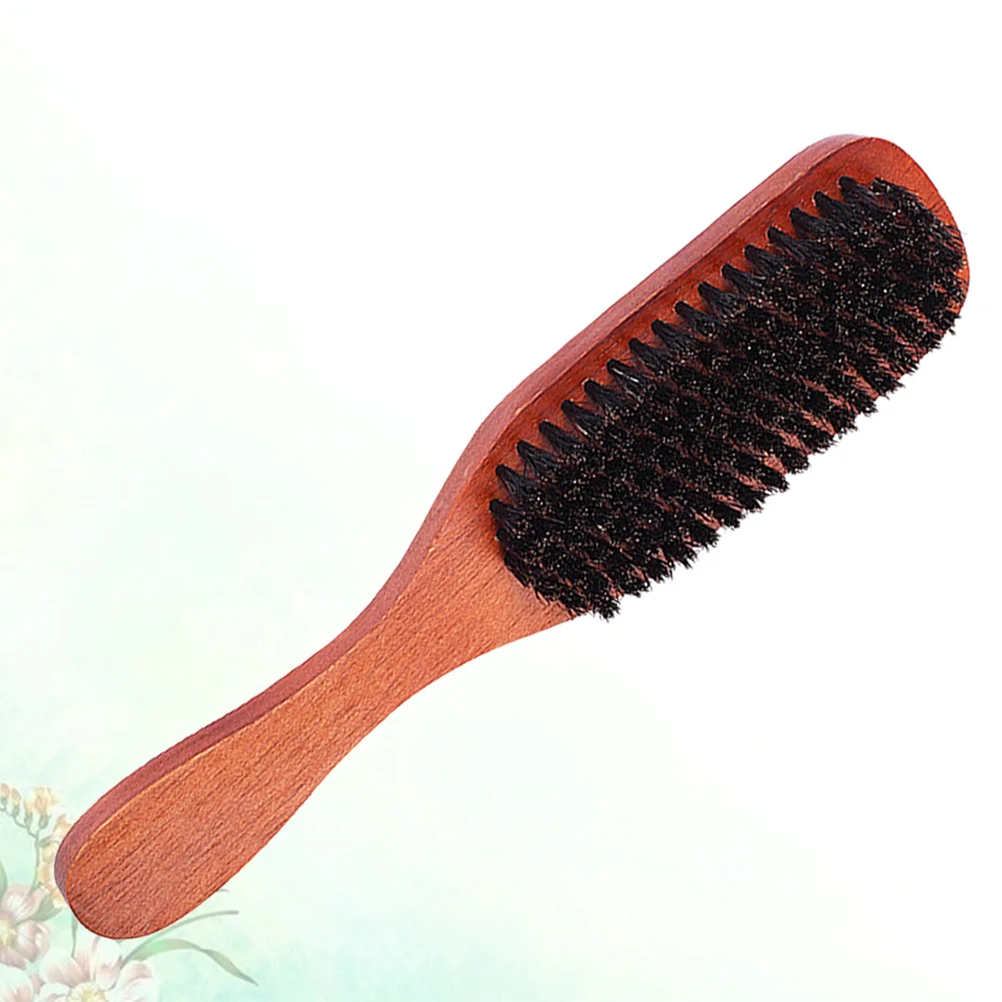 Slick Back Hairbrush Hairstyling Comb Beauty Tool Bristle Wooden Smooth ...