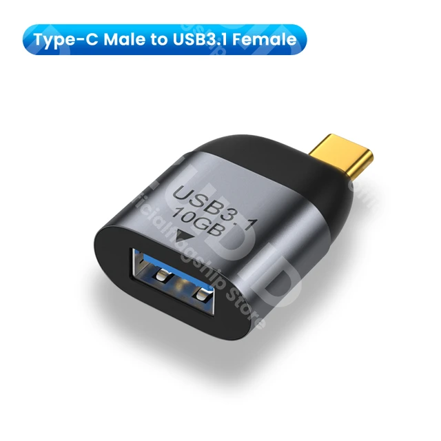 USB3.1 to Type C OTG Adapter 10Gbps 5V@3A Fast Charging Charger ...