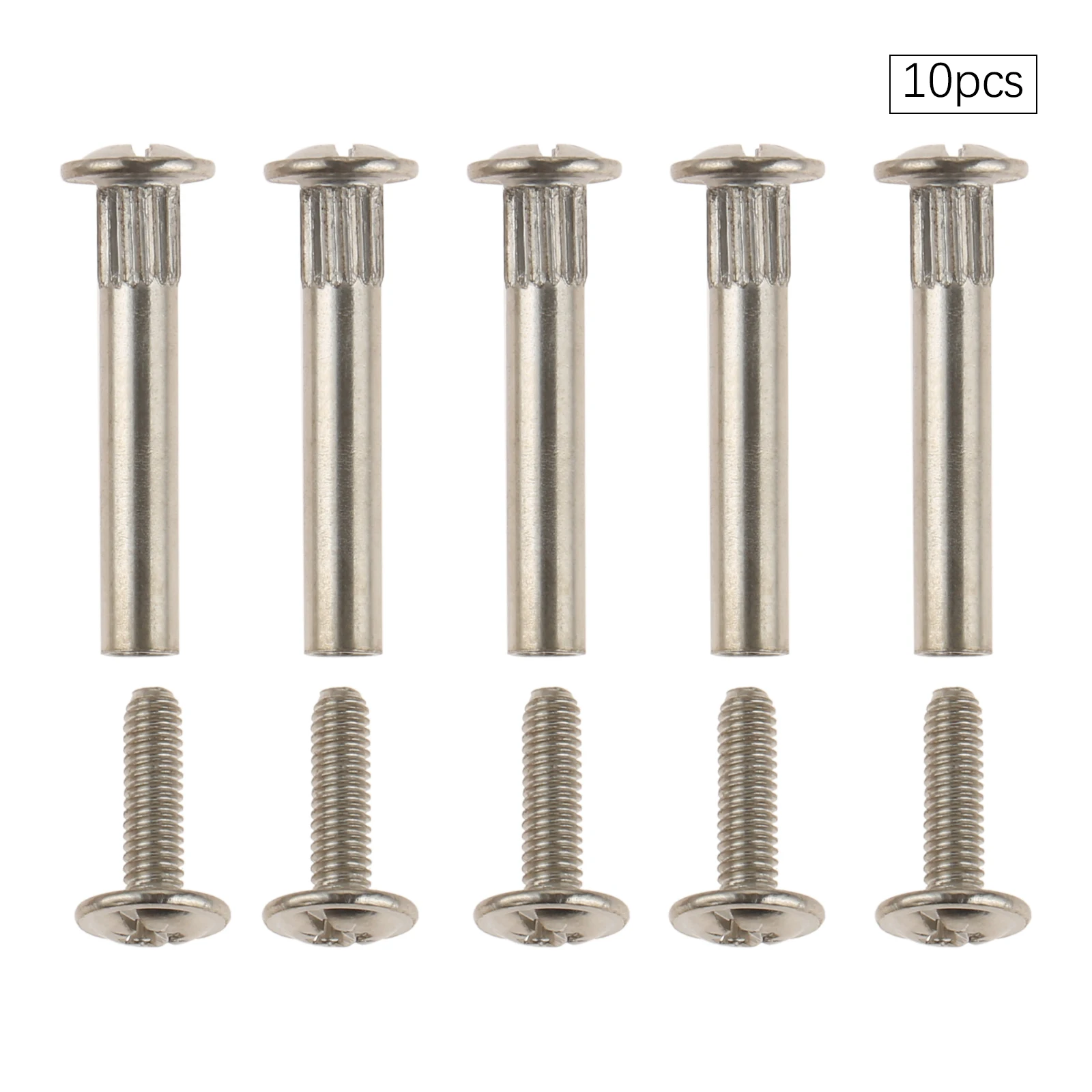 10 Set M5 Screw with Nut Kit Splint Nut Male-Female Snap Rivets Butt ...