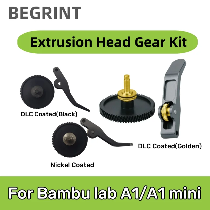 For Bambu Lab A1/A1 Mini 3D Printer Extruder Gear Kit Nanocoated ...