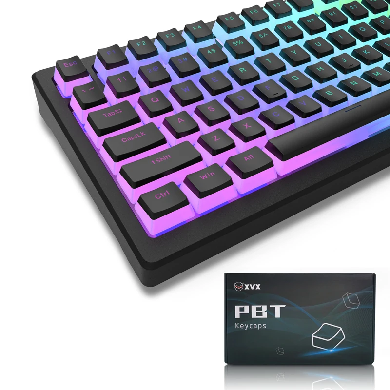 165-Key-Pudding-PBT-Double-Shot-Keycaps-Profil-OEM-Set-Keycap-Kustom ...