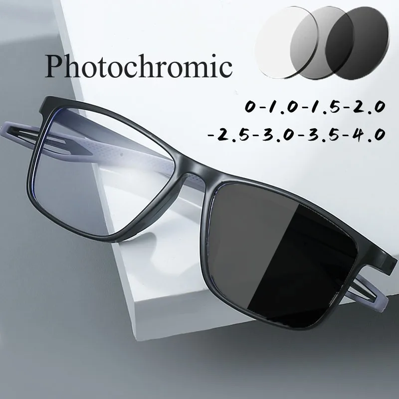 Retro Tr90 Sports Photochromic Glasses Women Men's Classic Flexible ...