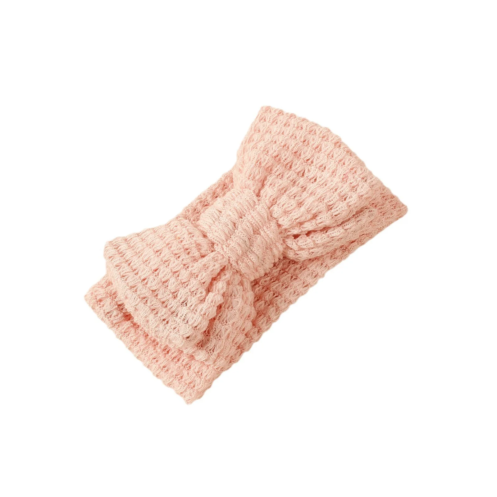 Newborn Knit Double Bow Headband - Stretchy Organic Cotton Baby Head ...