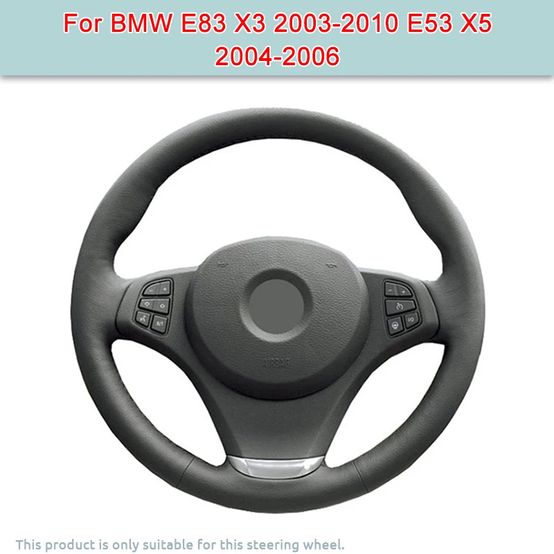 DIY-Car-Steering-Wheel-Cover-For-BMW-E83-X3-2003-2010-E53-X5-2004-2006 ...