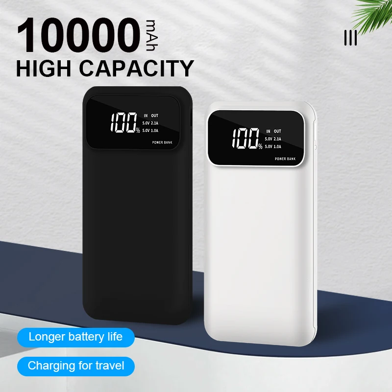 10000mAh-mobile-charger-LED-external-portable-battery-PD-two-way-fast ...