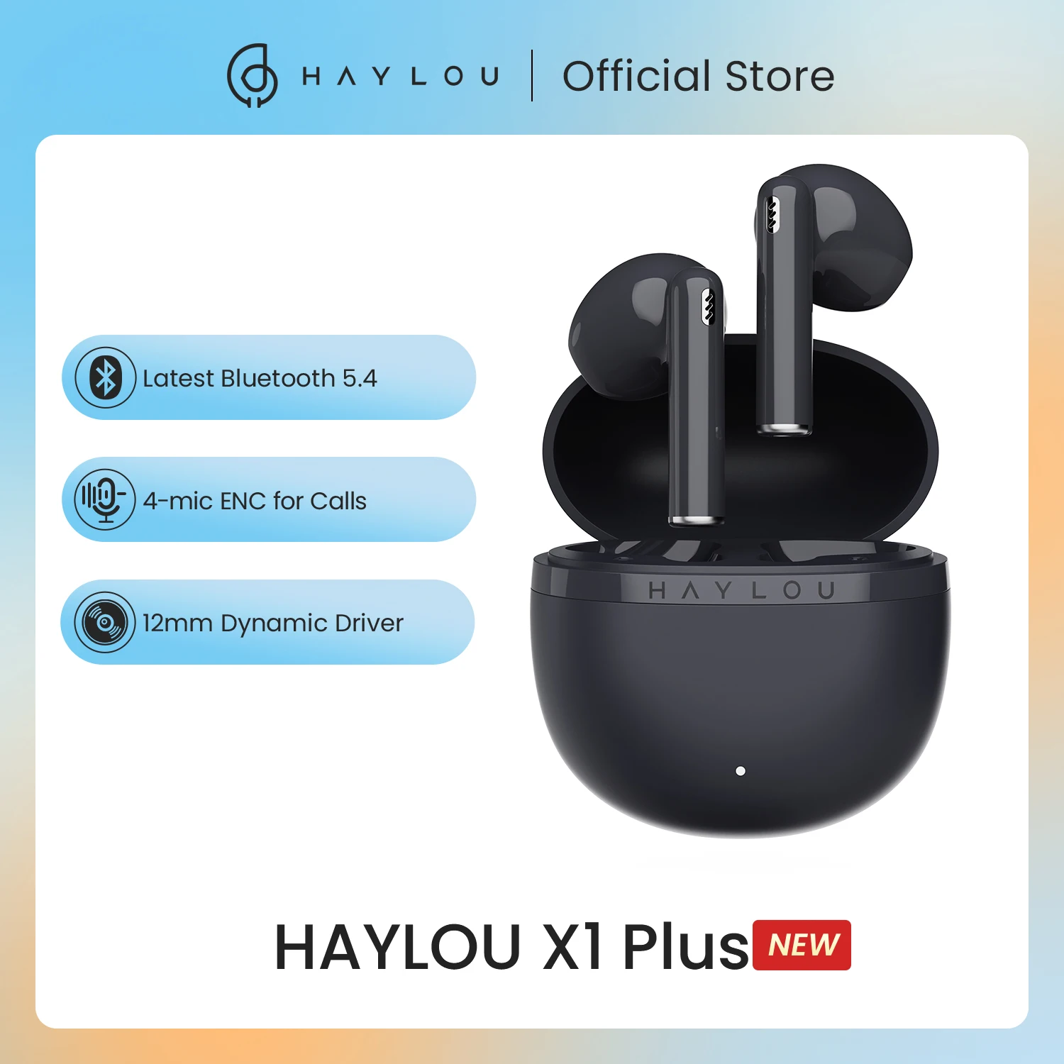 HAYLOU-X1-Plus-True-Wireless-Earphones-TWS-Bluetooth-5-4-Headphones-Low ...