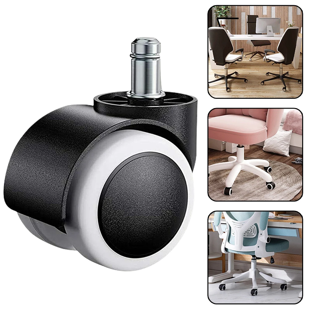 Universelle-Stumm-Rad-B-rostuhl-Caster-Schwenk-Gummi-Weiche-Sicher ...