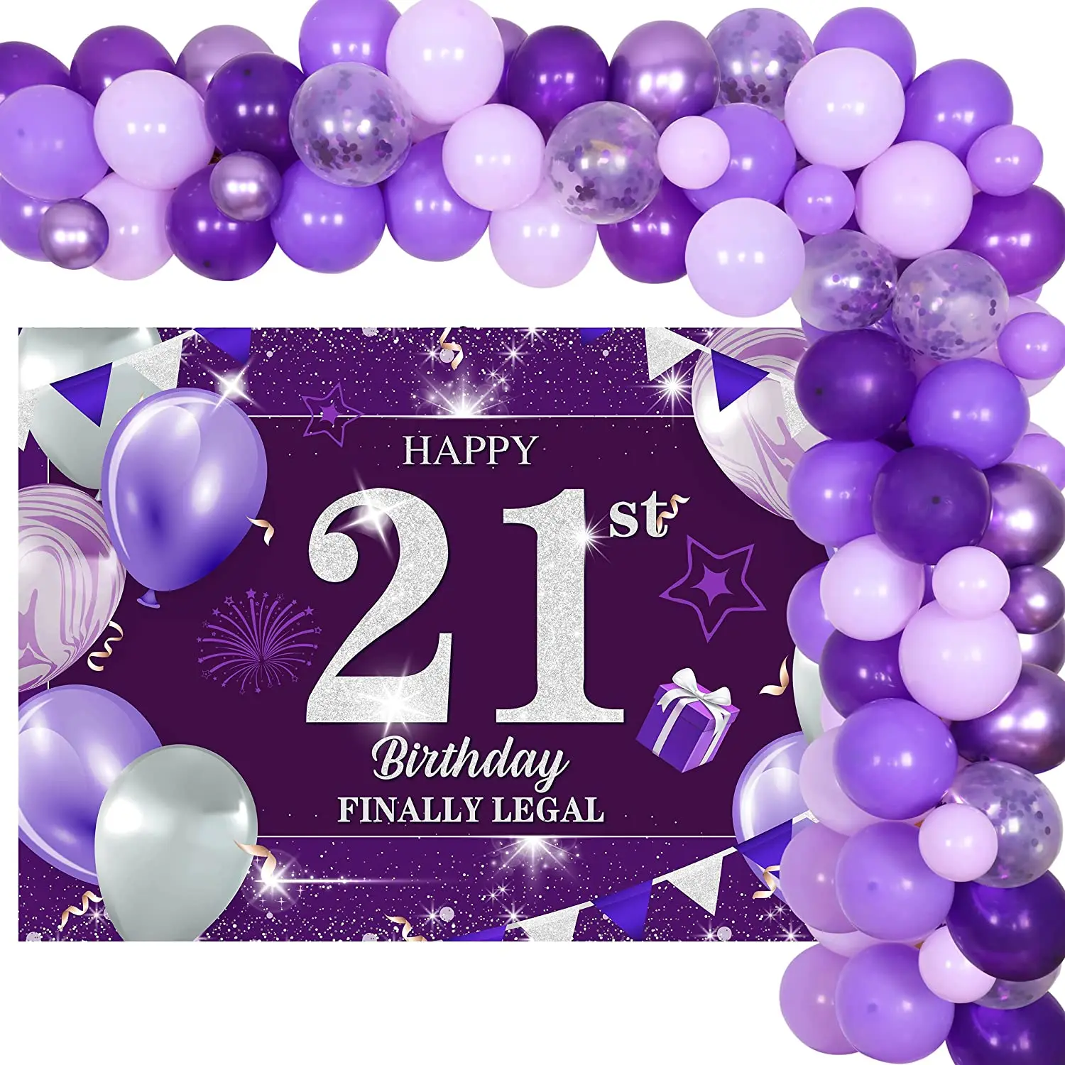 21st Birthday Party Ideas Purple