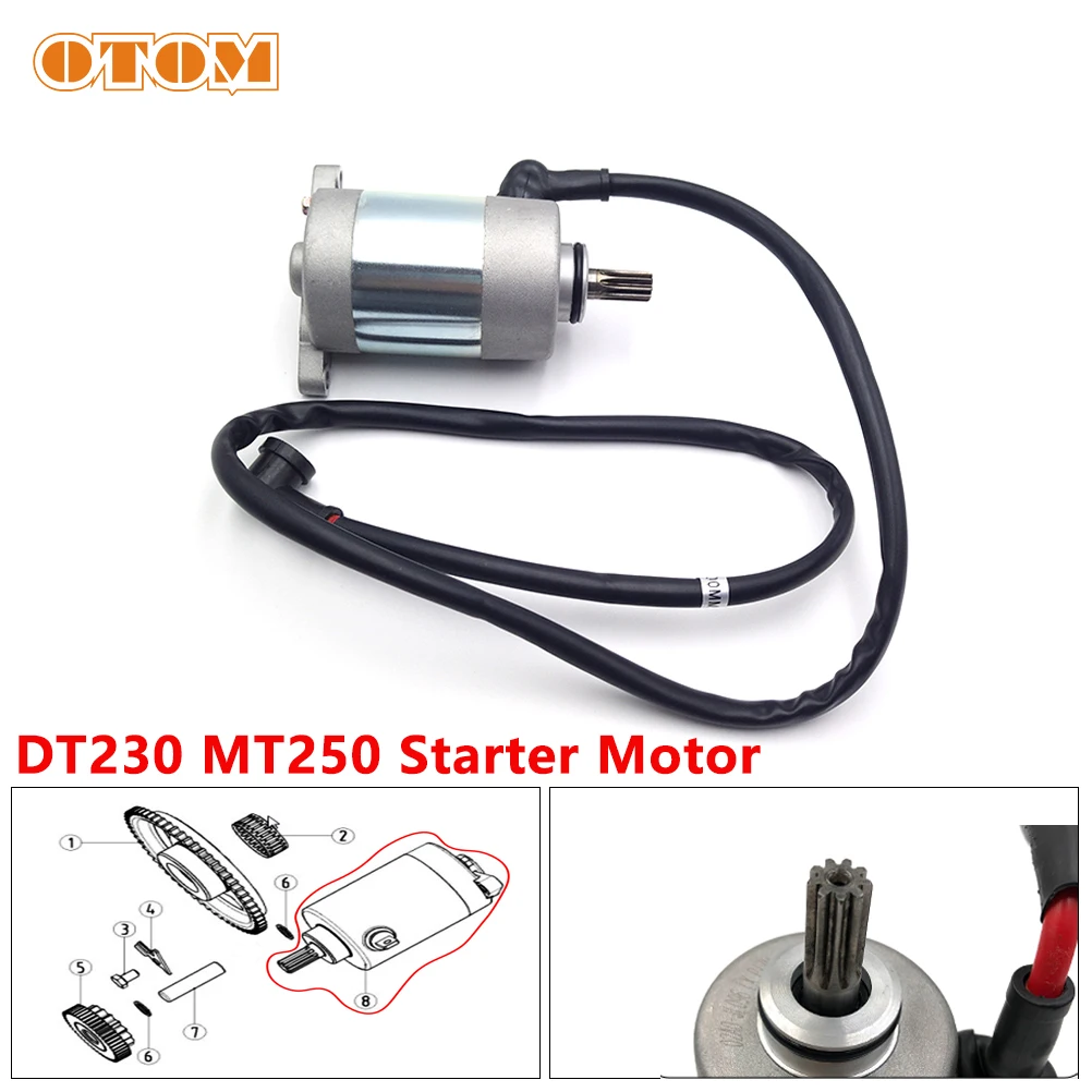 DT230-MT250-Motorcycle-Electric-Starter-Motor-Magneto-Ignition ...