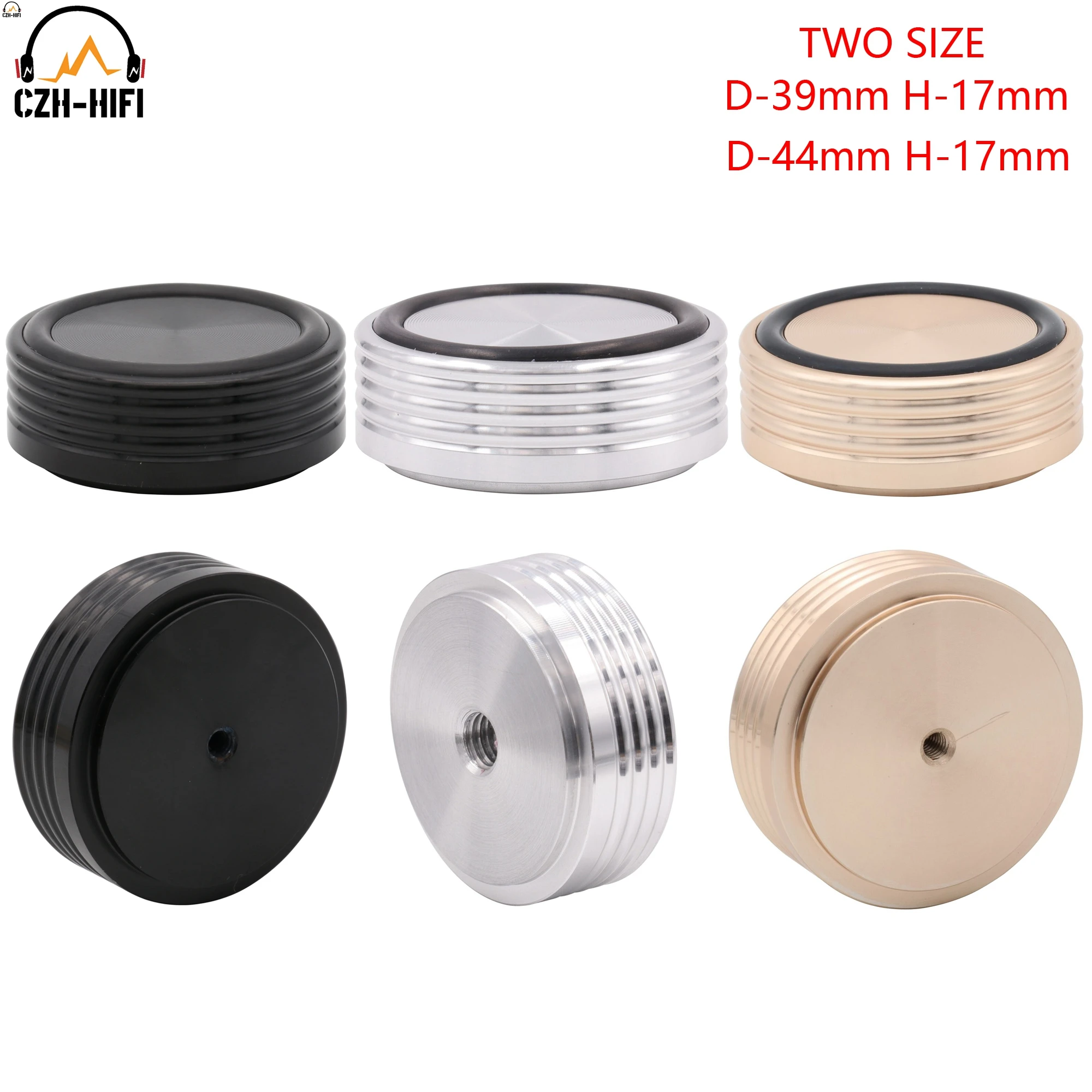 44mm-39mm-Machined-Solid-Aluminum-Speaker-Isolation-Stand-Base ...