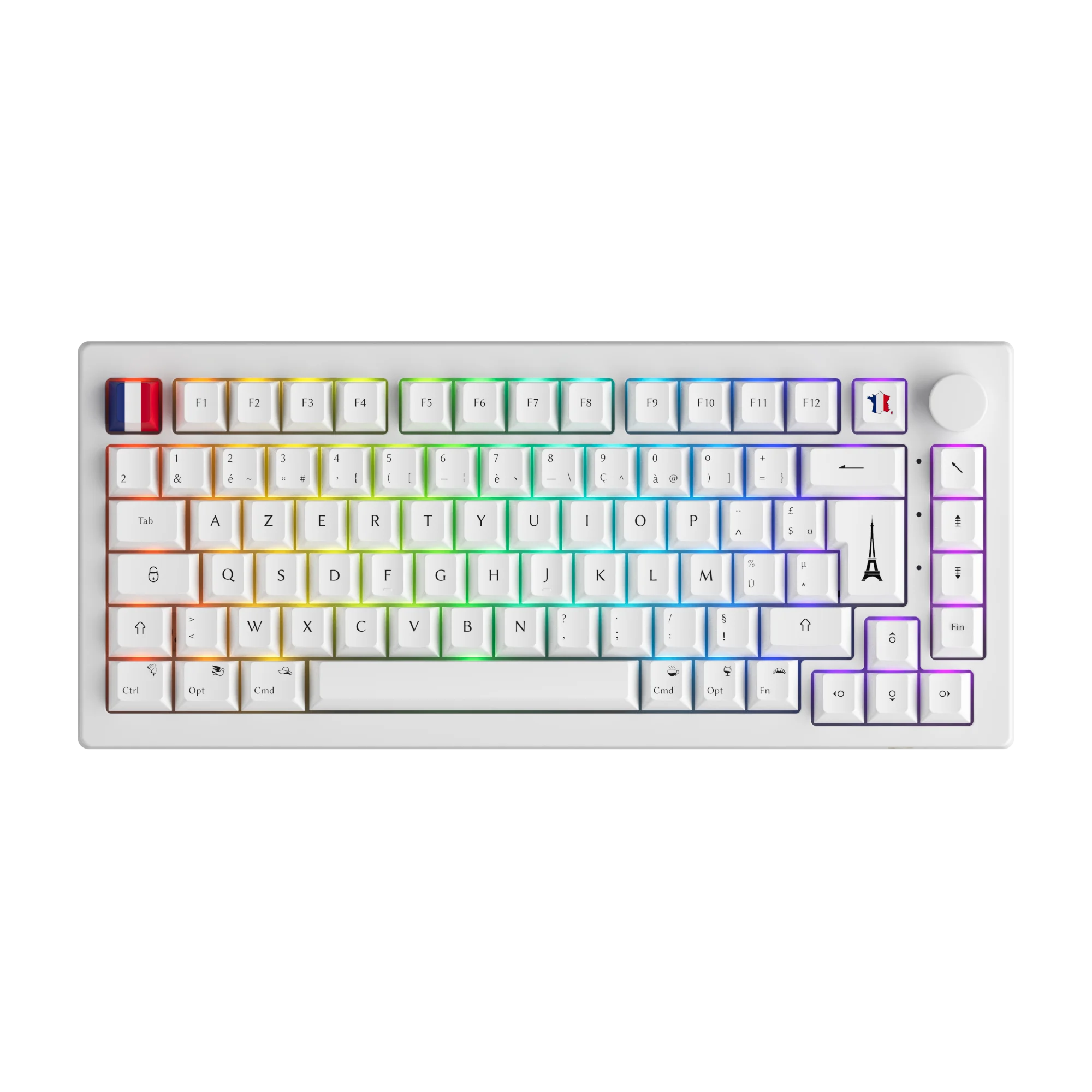 AKKO-5075B-Plus-Black-On-White-ISO-FR-Mechanical-Gaming-Keyboard-75-Hot ...