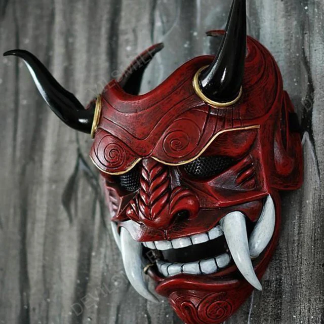 Japanese Kabuki Demon Mask