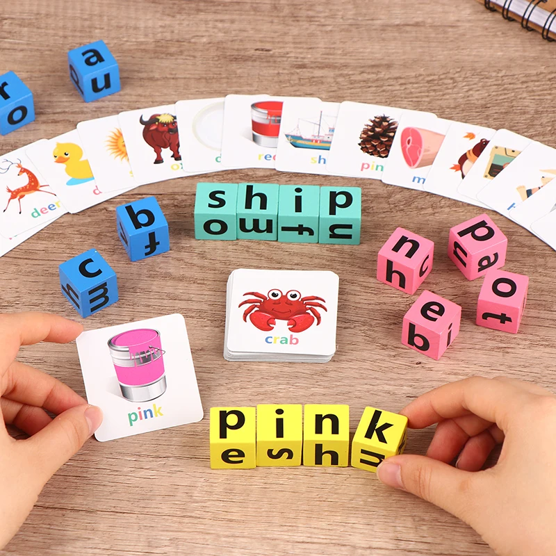 English-Word-Spelling-Toy-Alphabet-Learning-Toys-Children-Matching ...