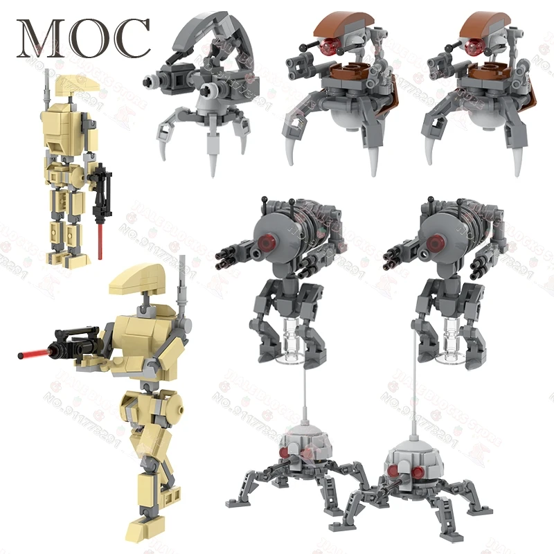 Movie Series Robot Character Building Blocks Interstellar Sci-Fi Battle ...