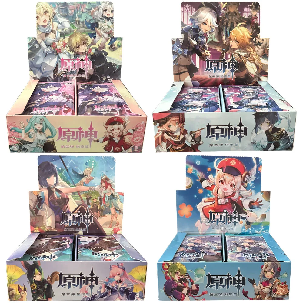 Genshin-Impact-2M04-tarjetas-Paimon-Amber-Klee-TCG-tarjetas-de-colecci ...