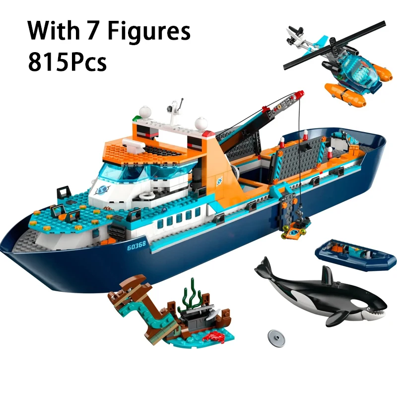Arctische-Explorer-Ship-Model-Building-Blocks-Compat-vel-60368-Tijolos ...