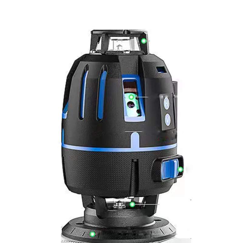 Nivel láser 3D, herramienta de nivelación automática de 5/6/8/12 líneas, tipo barril, luz verde ...