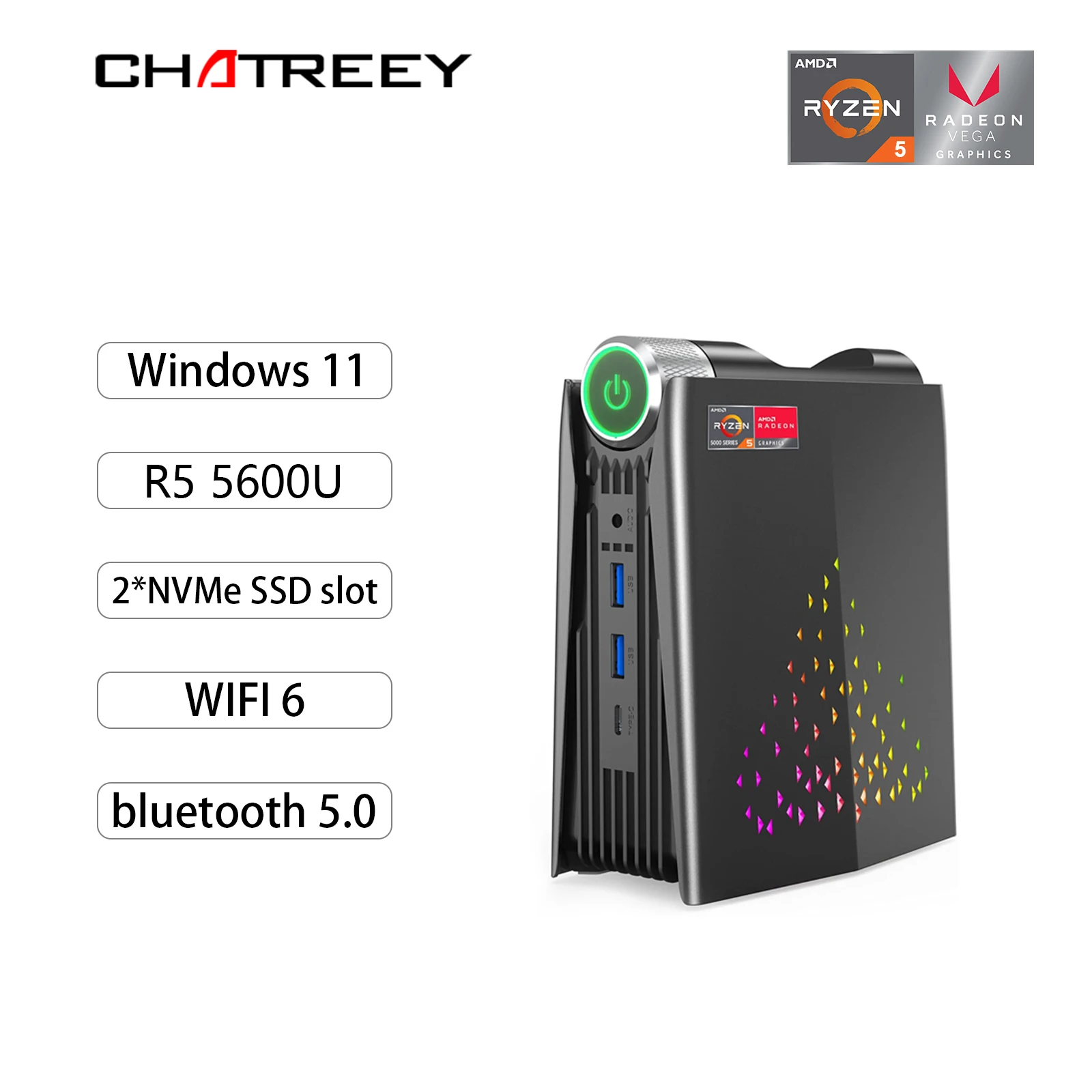 Mini Pc Amd Ryzen 5 5600 | Mini Pc Amd Ryzen Gaming | Gaming Desktop ...