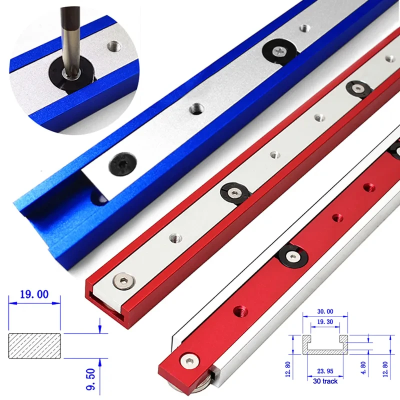 30 Type T-tracks Slot Miter Aluminium Alloy Track And Miter Bar Slider ...