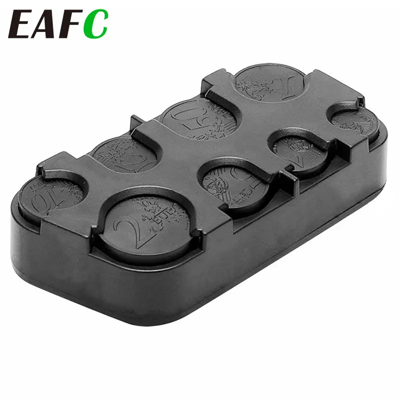 Car Storage Coin Wallet Savings Box for Euro Coin Bank Coin Holder Case ...