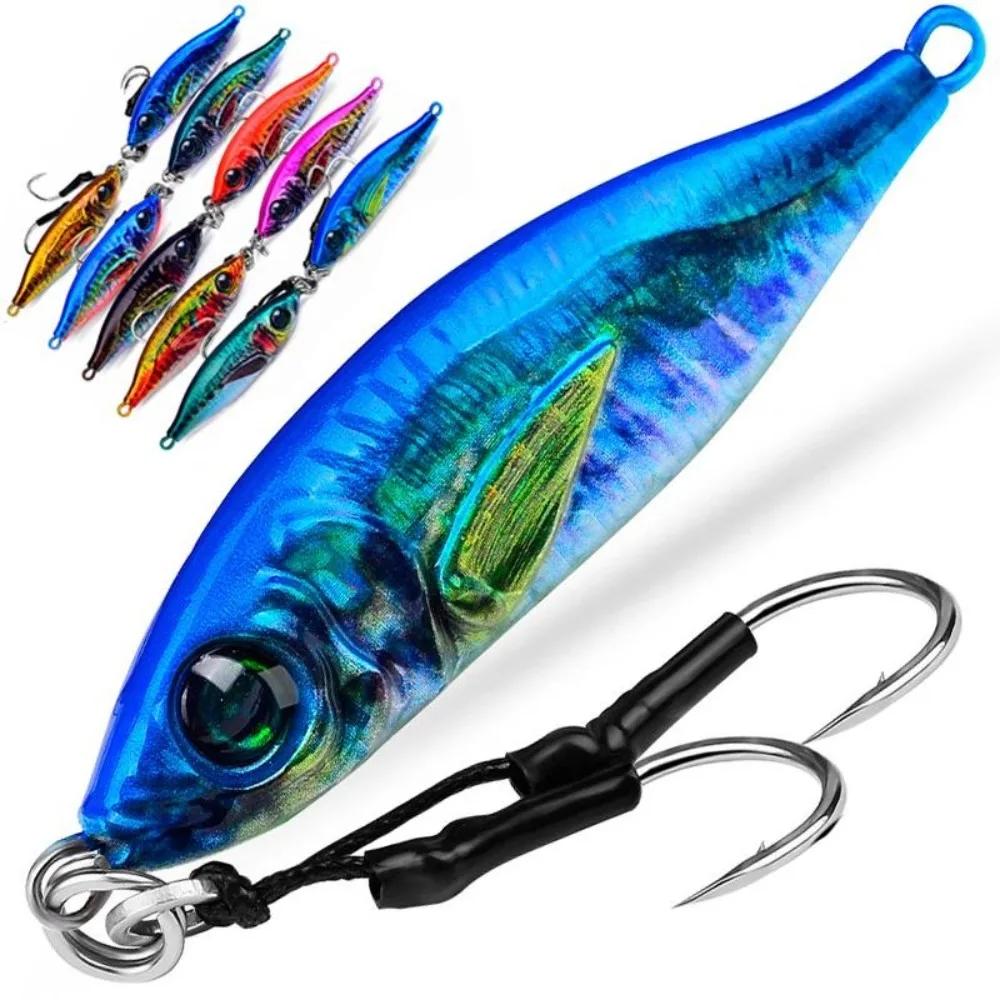 1PC-Fast-Sinking-30g-40g-60g-80g-Luminous-Slow-Jig-Casting-Metal-Jig ...