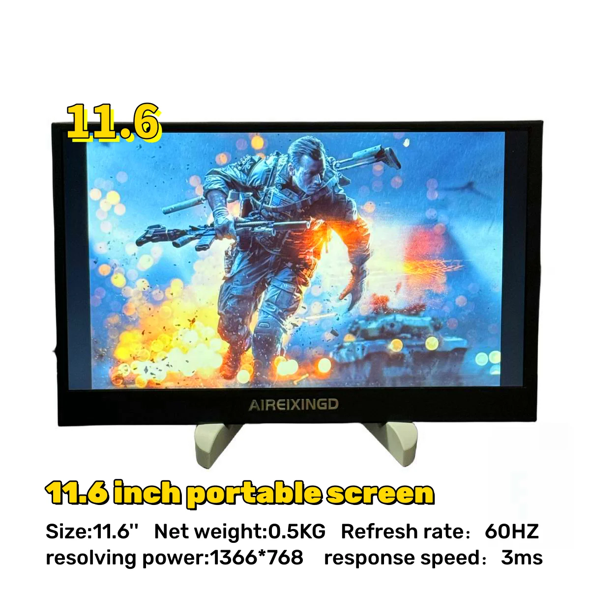 Portable-monitor-11-6-inch-1366X768-lcd-display-TFT-gaming-monitor-for ...