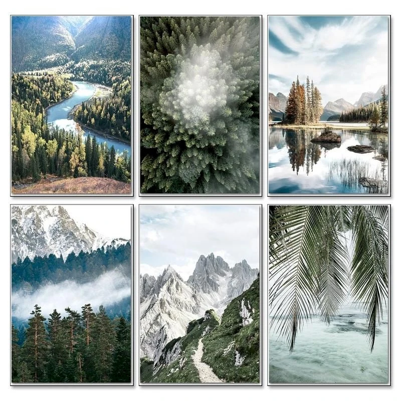 Gatyztory 40x50cm Painting By Numbers Forest Acrylic Frameless Picture By Number Landscape Diy ...