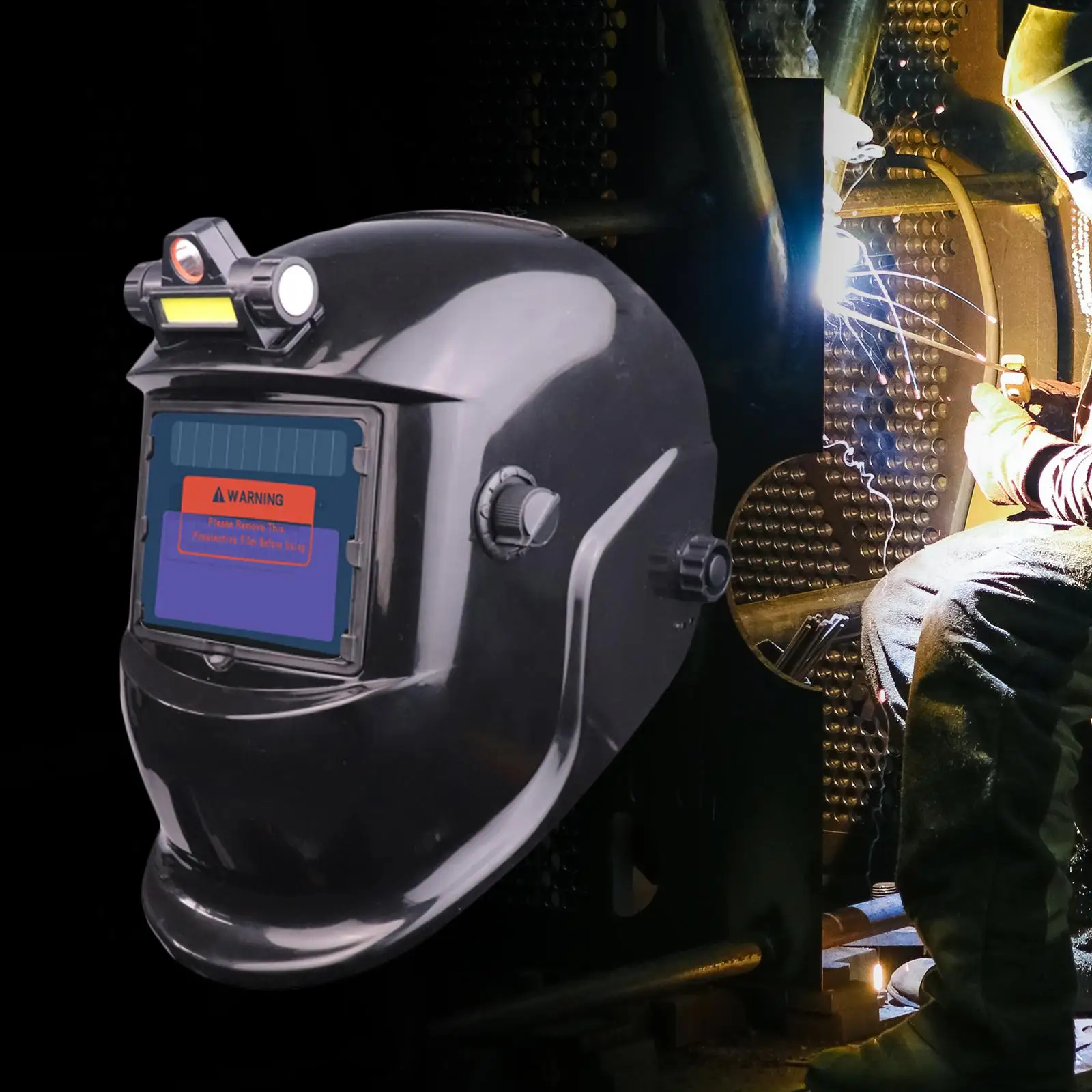 Auto-Darkening-Welding-Helmet-Top-Light-Mounted-Convenient-Lightweight ...