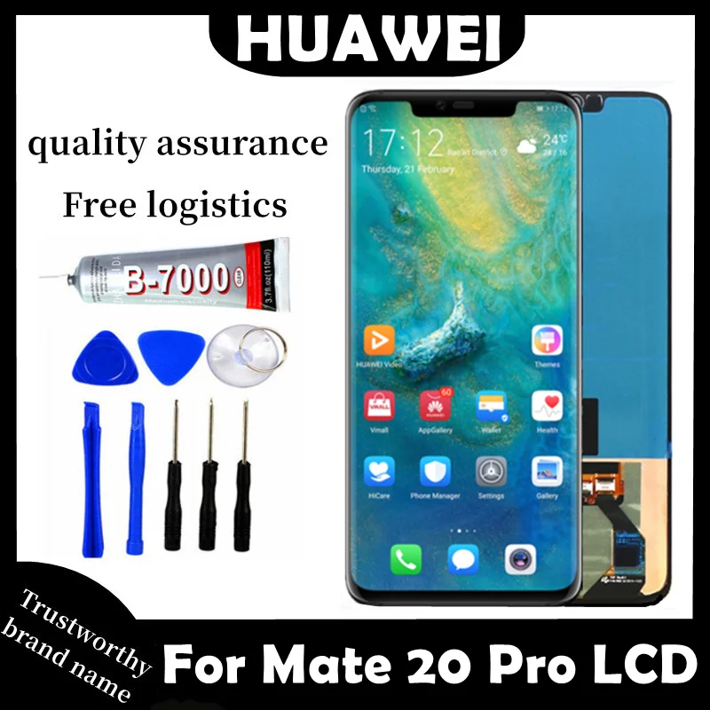 6.39"original For Huawei Mate 20 Pro Lcd Display, Lya-l09,l29,al00 Touch Screen Digitizer ...