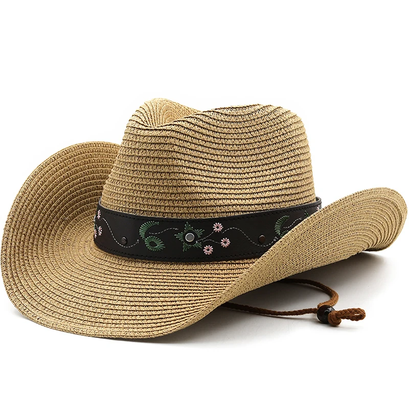 Summer beige Western Cowboy Hat Men Kallaite Design Sombrero Hombre ...