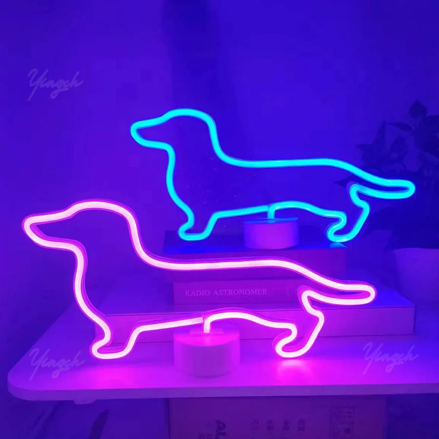 Dog-Neon-Light-Sign-LED-Animal-Pet-Shape-Modeling-Night-Lamp-with-Base ...