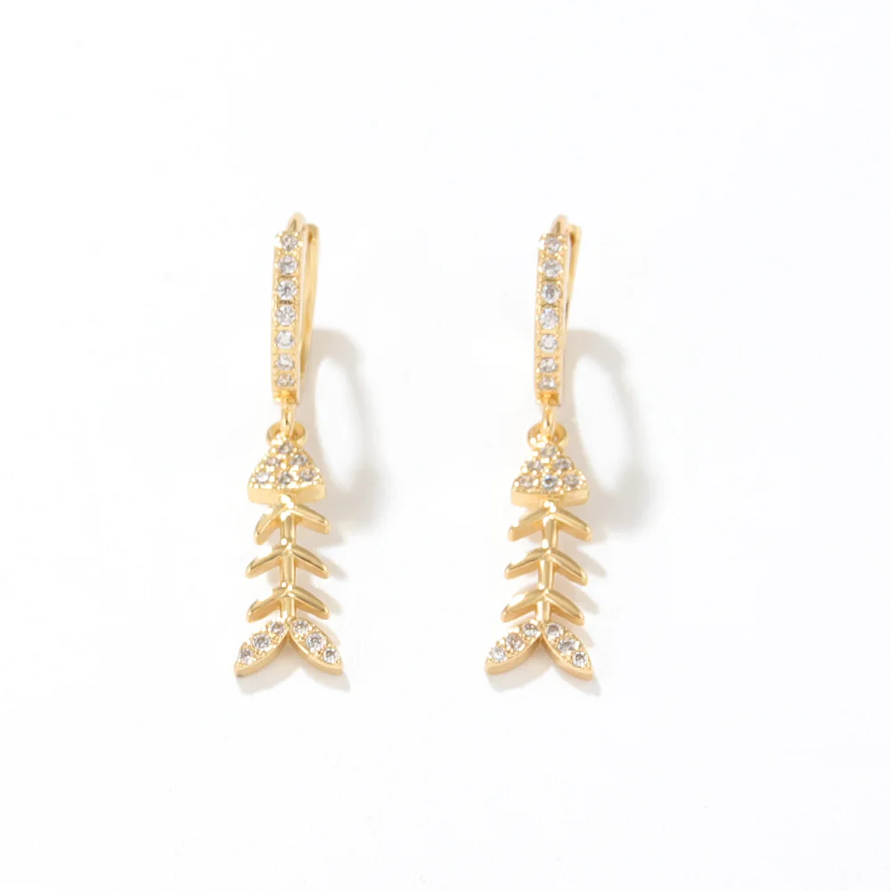 Personality-Creative-Drop-Fishbone-Cow-Owls-Dangle-Earrings-Temperament ...