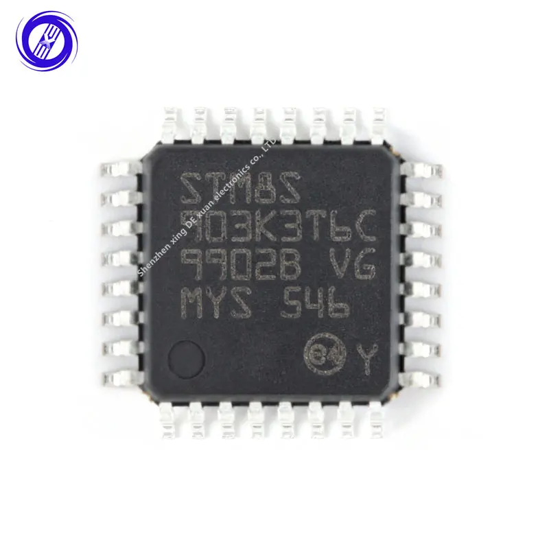 STM8S903K3T6C LQFP 32 16MHz 8KB Flash bellek 8 bit mikrodenetleyici MCU EEPROM 640B RAM 1KB ...