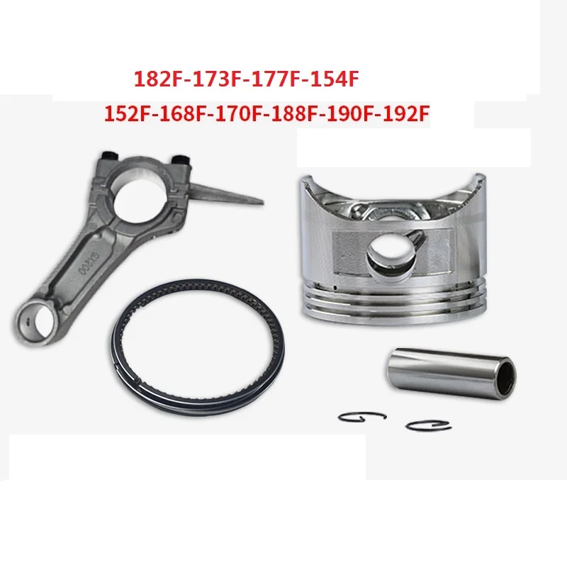 Piston Kit & Connecting Rod For Chinese 152F 154F 168F 170F 173F 177F