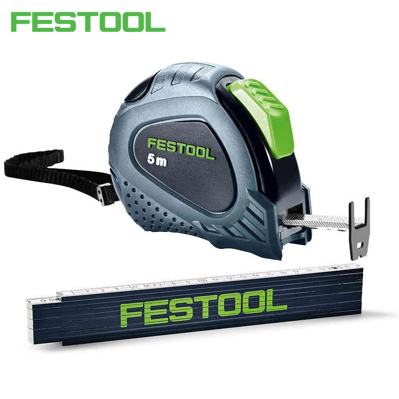 Festool Tape Measure 5 Meters Wooden Folding Ruler 2 Meters High ...