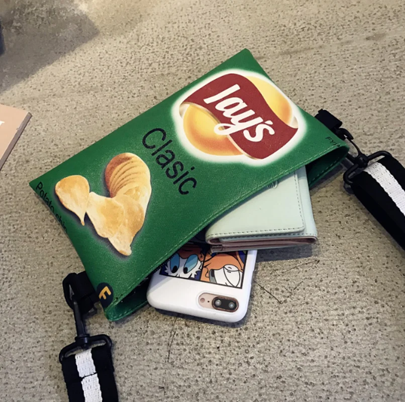 Cartoon Bag Of Potato Chips