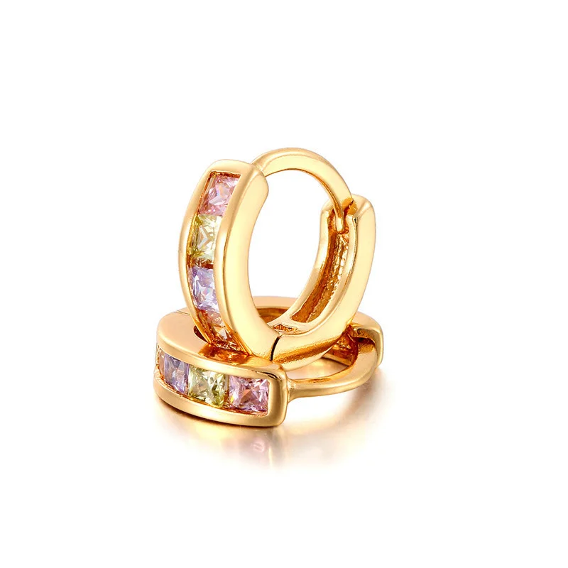 Earring Jewelry Kids Gold Hoop | Loop Earrings Girls Kids Gold - Gold ...