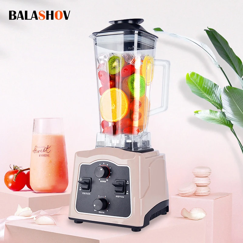4800W Heavy Duty Commercial Blender Fruit Juicer Food Processor Ice ...